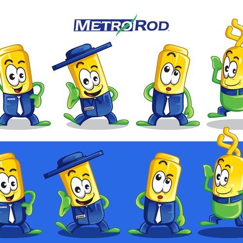 Designs | Ronnie the Rod Character for Metro Rod | Illustration or ...