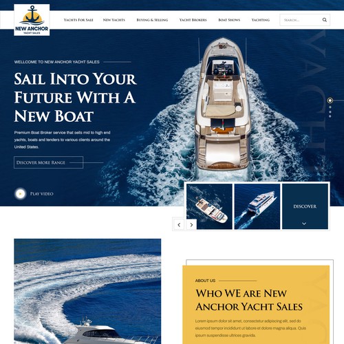 Designs | 🛥️ 👙🚤 Awesome boat / yacht brokerage firm changing the ...