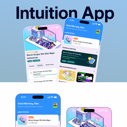 Designs | UI/UX Redesign for Cybersecurity Learning App – Intuition (4 ...