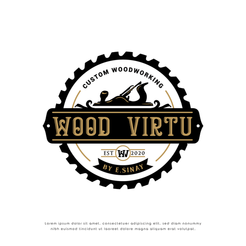 Designs | design a custom modern woodworking logo | Logo design contest