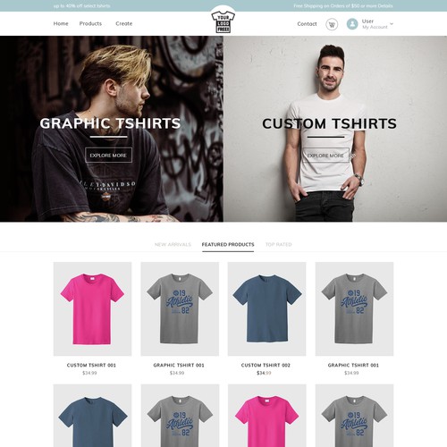 Designs | Fun desing for a new t-shirt and custom apparel website | Web ...