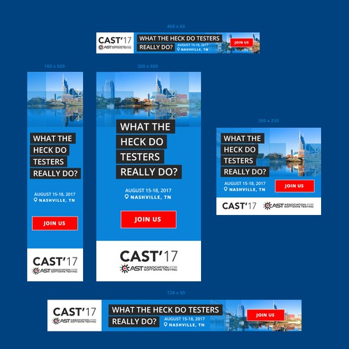 Banner for CAST2017 software testing conference in Nashville | Banner ...