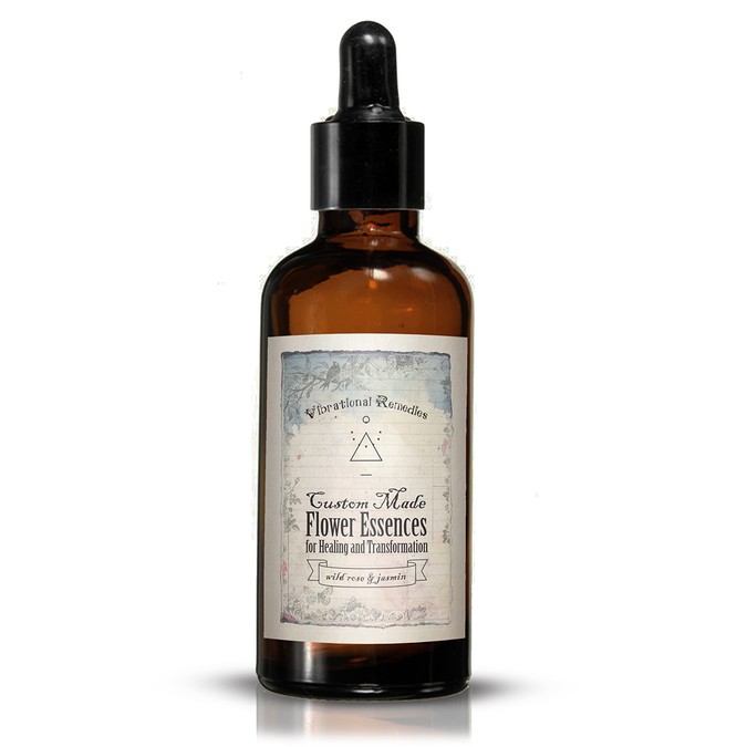 Design a bottle label for a flower essence company | Product label contest