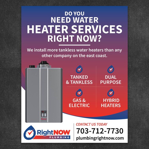Designs | Create an ad for RightNOW Plumbing | Other business or ...