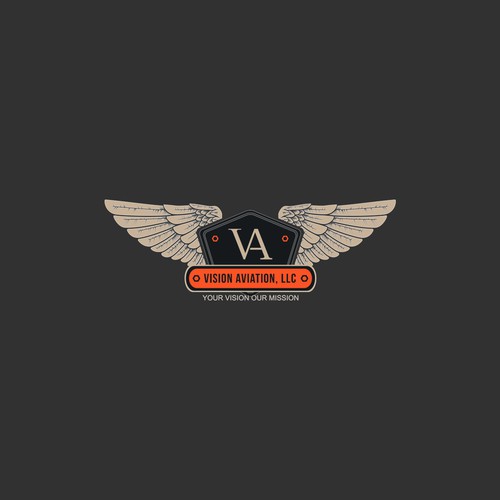 Vintage Aviation Logo for Vision Aviation LLC | Logo design contest