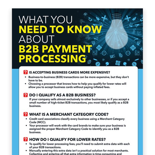 What You Need to Know About B2B Payment Processing | Postcard, flyer or ...