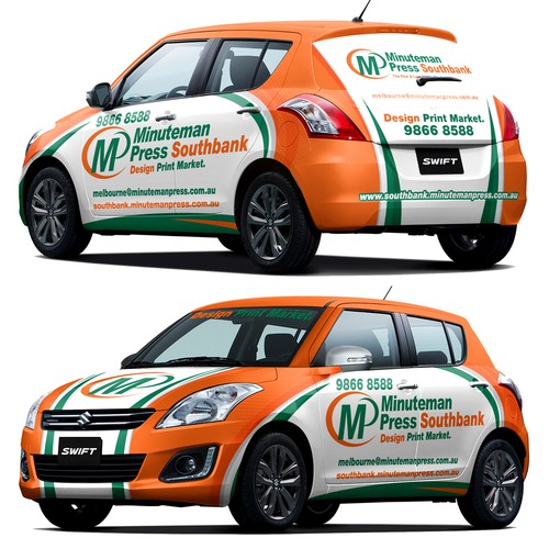 Designs | White Suzuki Swift Wrap | Car, truck or van wrap contest