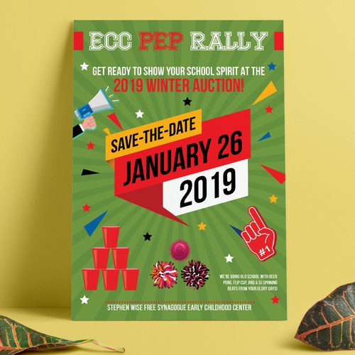 Pep rally theme school fundraiser invitation | Other business or ...