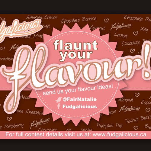 Designs | Flaunt Your Flavour! Create a Postcard for a fudgalicious ...