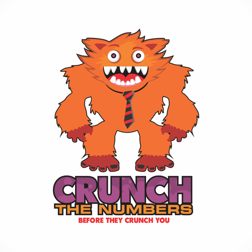 Create a cool number crunching monster for Crunch the Numbers | Logo ...