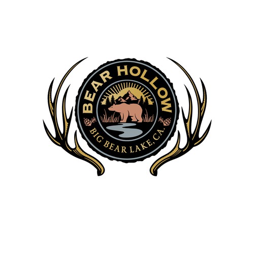 Designs | Design for a Rustic Mountain Lodge Retreat | Logo design contest