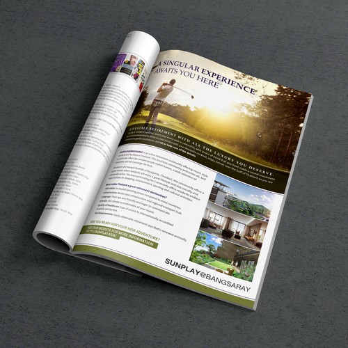 Single page magazine AD | Magazine cover contest