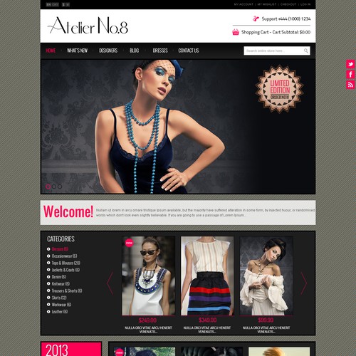 Website Design for E-commerce Business - Online Fashion Boutique | Web ...