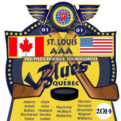 Create the next merchandise design for 2001 St. Louis AAA Blues ...