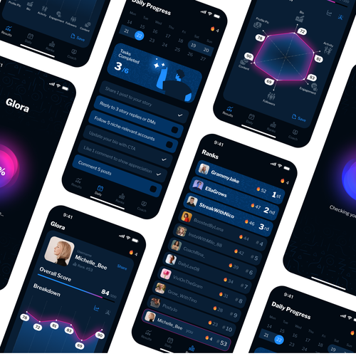 Designs | Top designer needed - Clean and viral UI for our AI Instagram ...