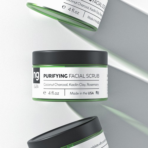 Designs | Facial scrub label in "minimalist modern apothecary" style ...
