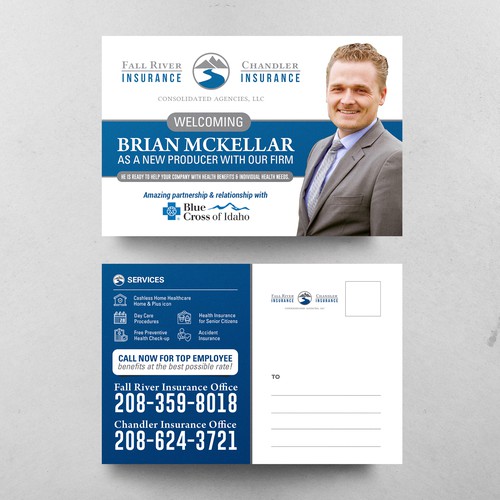 Designs | Attention grabbing postcard announcing new producer ...