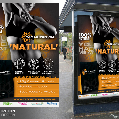 Posters for Natural Protein Powder + Ongoing | Poster contest