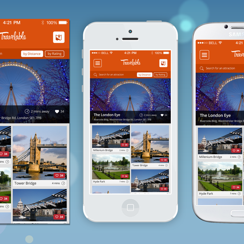 Create a winning design for an amazing city audioguide mobile app | App ...