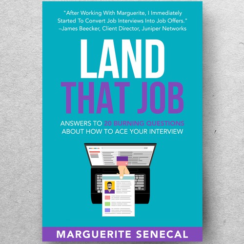 Designs | Bold, clean cover for book about acing an interview & landing ...