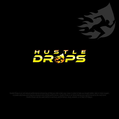 Hustle Drops logo! The performance-enhancing oil you dab under your ...
