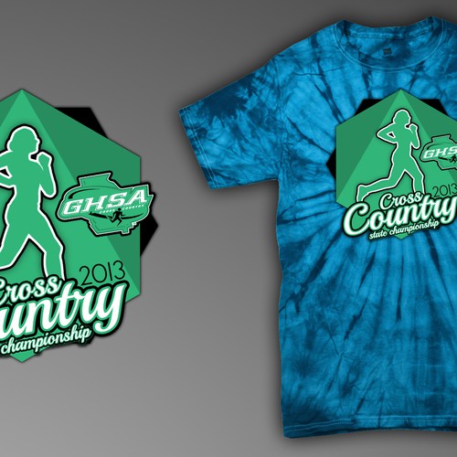t-shirt design required for the 2013 GHSA Cross Country State ...