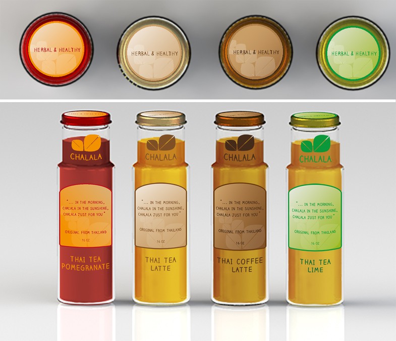 Let's drink Thai Tea.Pls join this package contest | Product label contest