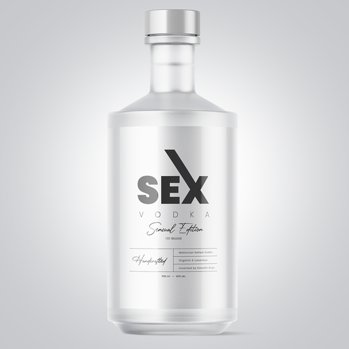 Designs | Sensual Evocative X rated (R18) Vodka | Product label contest