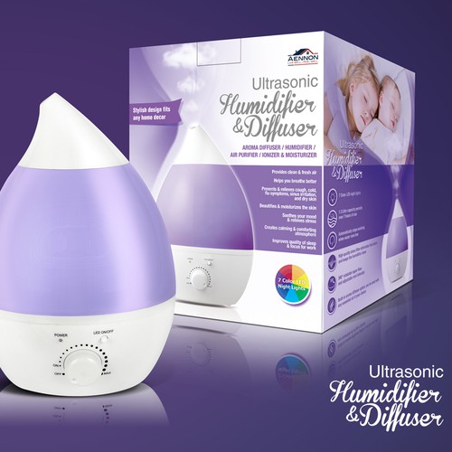 Create A **Ultrasonic Humidifier** Packaging Design To Be Seen All ...