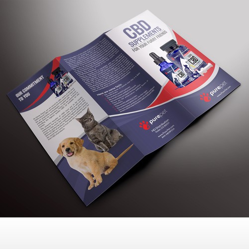Create a Tri Fold for Pure Pet - CBD Hemp Oil For Animals | Brochure ...
