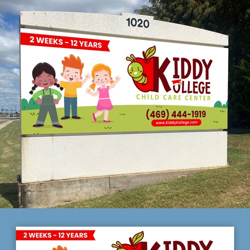 Designs | Playful, professional signage for child care center | Signage ...