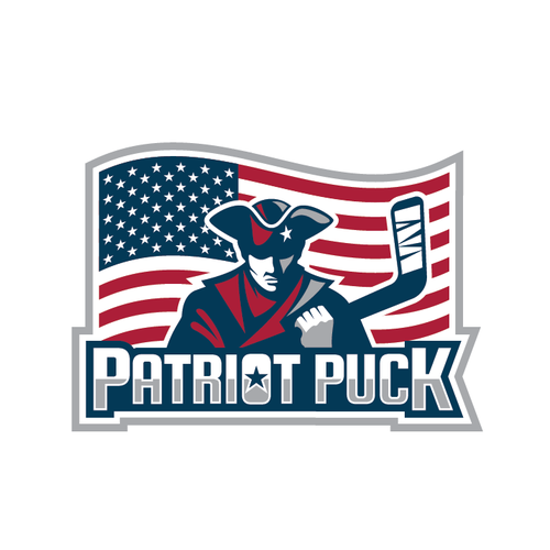 Patriot Puck - Logo Design for Hockey Puck Company Made in USA | Logo ...