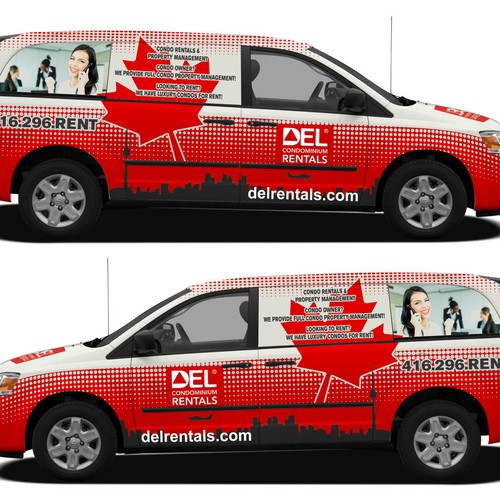 Dodge Caravan wrap design for DEL Condominium Rentals | Car, truck or ...