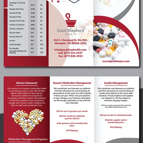Designs | Good Shepherd Health Trifold Brochure | Postcard, flyer or ...