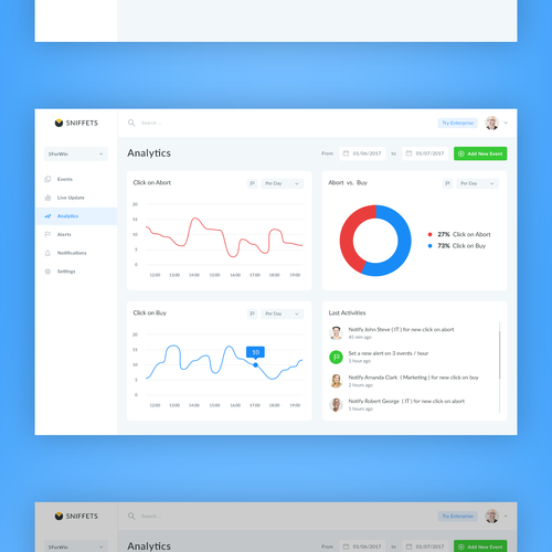 Design a fresh Analytics Dashboard (Desktop / Web-App) | App design contest