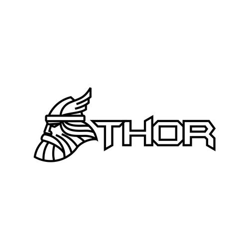 Looking for bold , strong, cool "Thor" logo with with northern Wing Hat ...