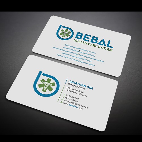 Health Care System needs a business card | Business card contest