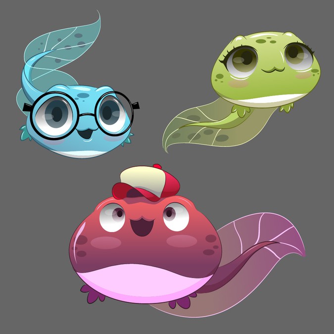 Design a cool tadpole character. | Character or mascot contest