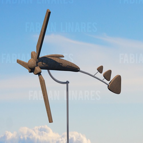 Create a Wooden wind turbine | 3D contest