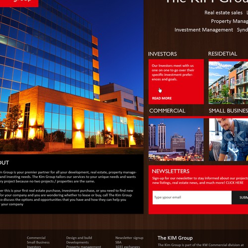 Create innovative, edgy web design for TKG! | Web page design contest