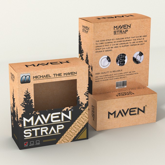Box Packaging Design for Camera Strap | Product packaging contest