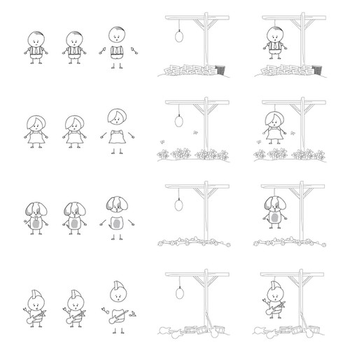 Characters for Hangman Game | Illustration or graphics contest
