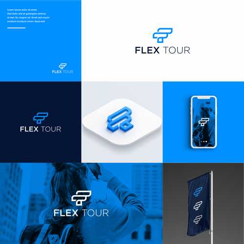 Designs | Logo for Flex Tour Mobile Application | Logo design contest