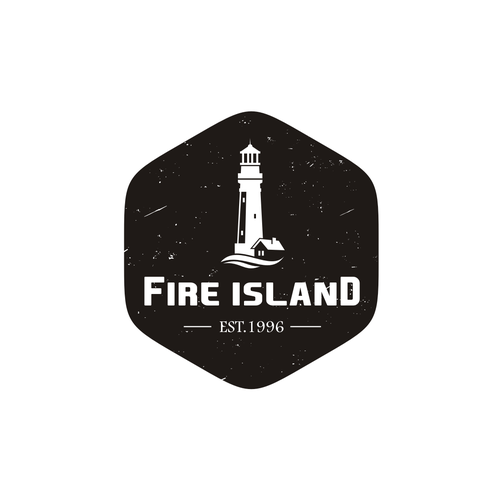 Created a hip logo to represent Fire Island NY bohemian summer travel ...