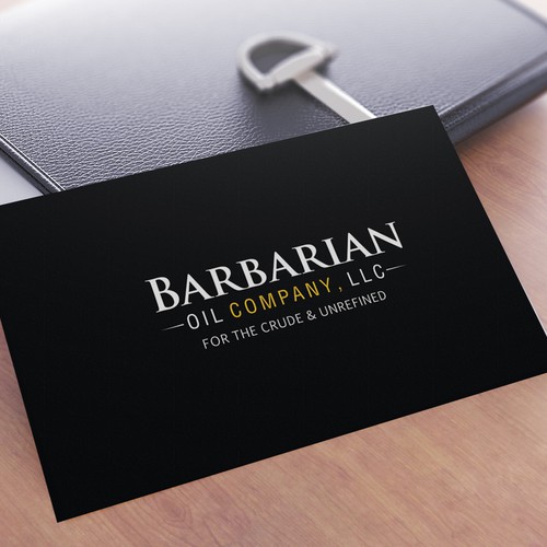 Oilman needs a solid logo that will make others take note of Barbarian ...