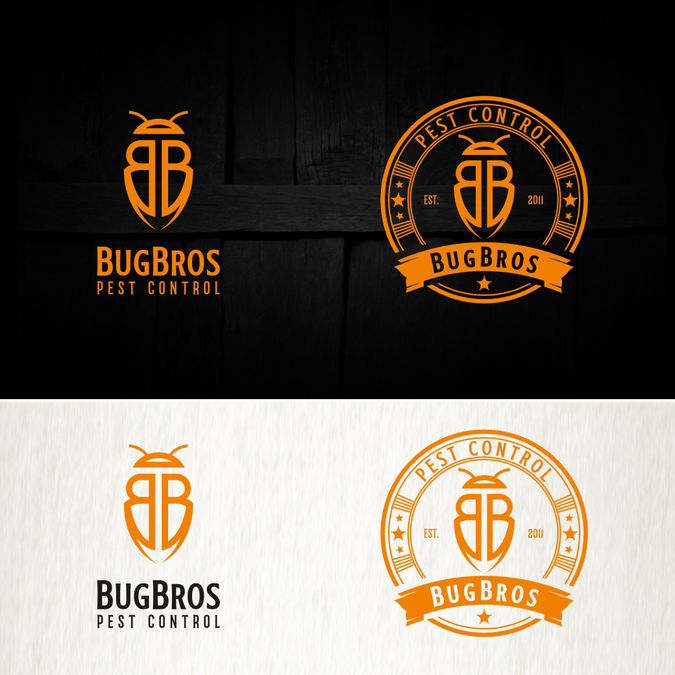 Modern but vintage logo for BugBros Pest Control. Help us kill bugs in ...