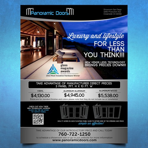 Create a unique magazine ad for a new and innovative award winning ...