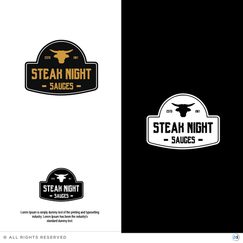 Design a food packaging logo for Steak Night Sauces | Logo design contest