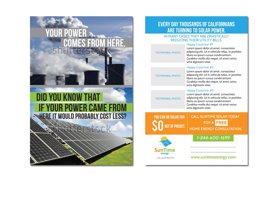 !!!EASY SOLAR FLYER!!! | Postcard, flyer or print contest