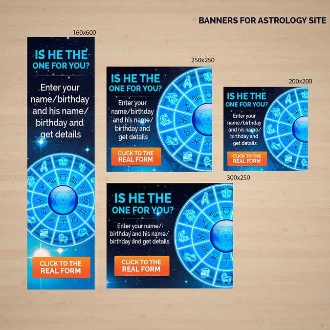banners for astrology site. | Banner ad contest